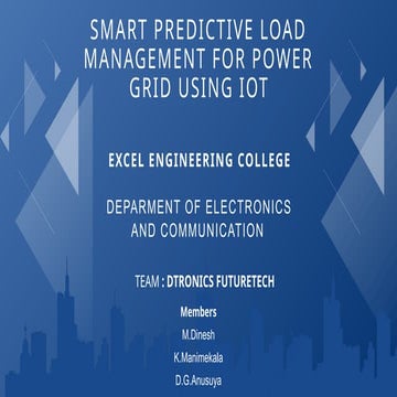 dtronics futuretech and smart power grid | PPTX