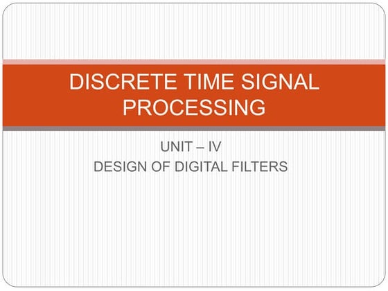 Butterworth filter design | PPTX | Digital Audio | Computer Software and Applications