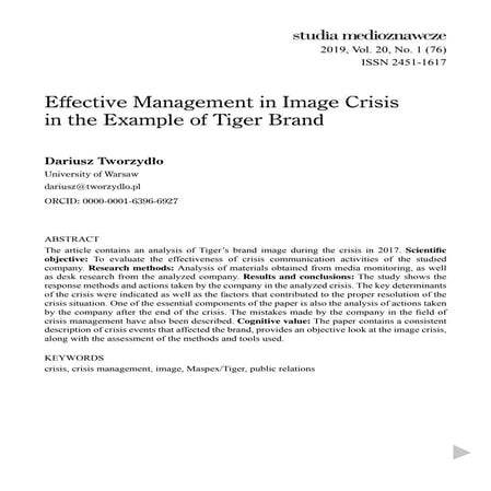 Explaining Situational Crisis Communication Theory (SCCT) | PPTX