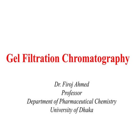 Gel permeation chromatography (GPC) | PPTX
