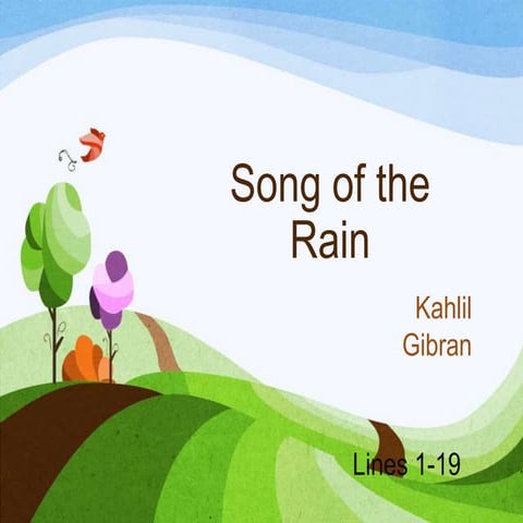 Song of the rain | PPT