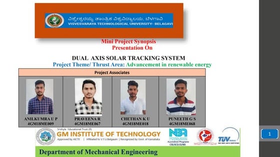 Seminar on AUTOMATIC SOLAR TRACKING SYSTEM | PPTX