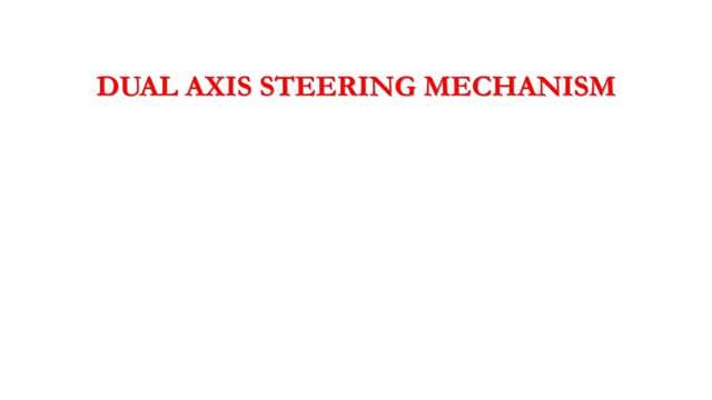 7 steering mechanisms | PPTX