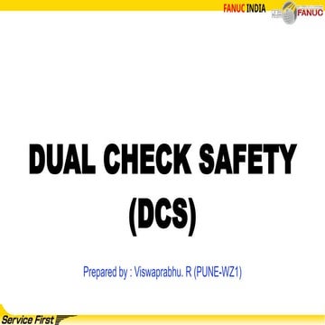 DUAL CHECK SAFETY (DCS) - Safety evolution for Machine Tools | PPT
