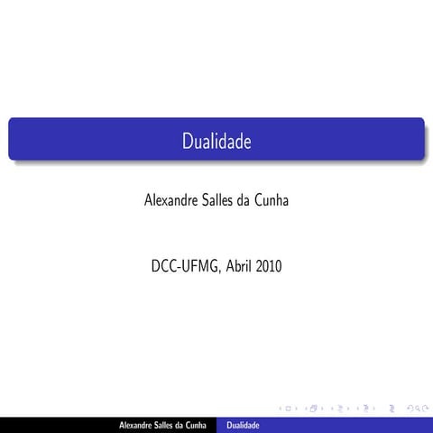 [Robson] 4. Dualidade | PDF