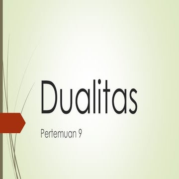 Dualitas linear programing.1111111111122 | PDF