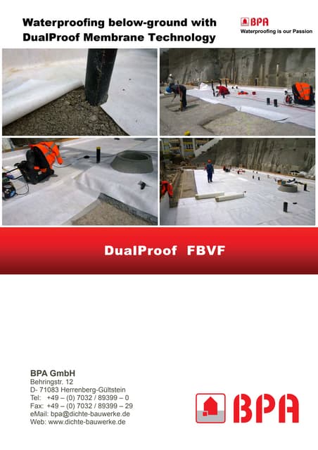 Fosroc waterproofing-brochure (1) | PDF