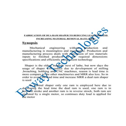 Dual ram shaper | DOC