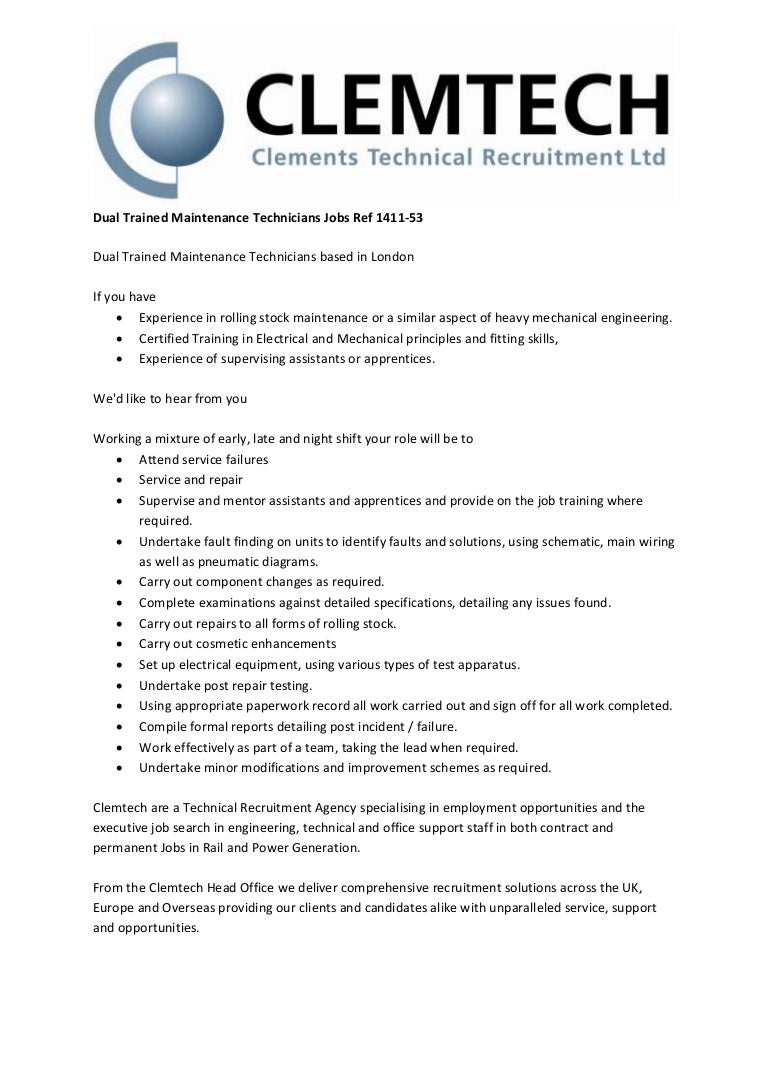 Dual Trained Maintenance Technicians Jobs Ref 1411 53 dual-trained-maintenance-technicians-jobs-ref-1411-53