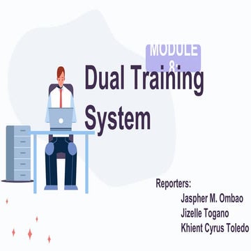 Dual Training System WORK-BASED LEARNING WITH EMPHASIS ON TRAINERS ...
