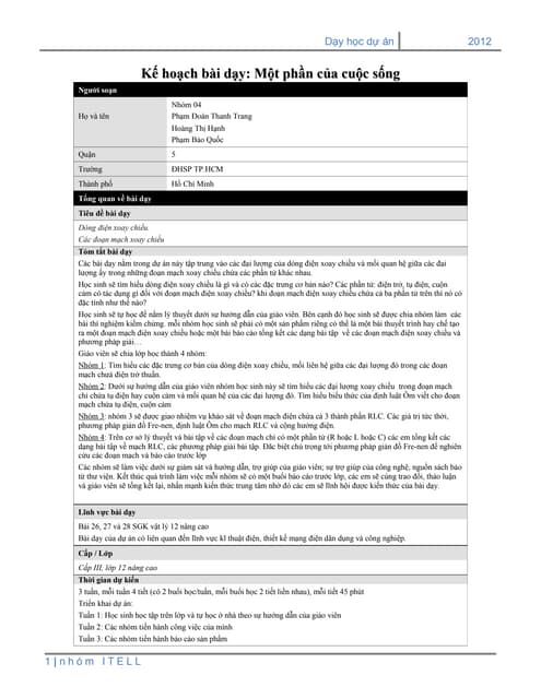 CHUYÊN ĐỀ VỀ MẠCH ĐIỆN MỘT CHIỀU, MẠCH ĐIỆN PHI TUYẾN HỖ CẢM, TỰ CẢM | PDF