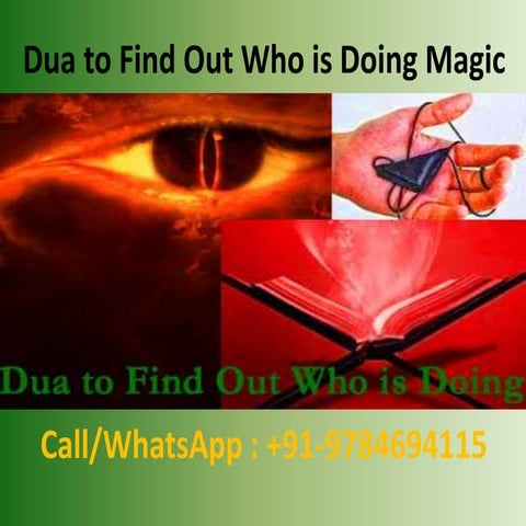 Dua to find out who is doing magic | PPTX