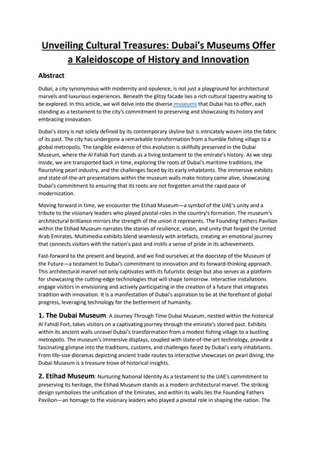 The iconic louvre abu dhabi | PDF | Travel Locations | Travel