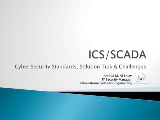 Cybersecurity in Industrial Control Systems (ICS) | PDF