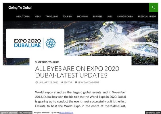 Dubai Expo 2020 | PPTX | Business Expos & Conferences | Events