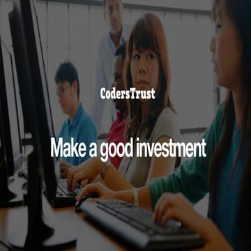 CodersTrust Pitch Deck 26.06.17