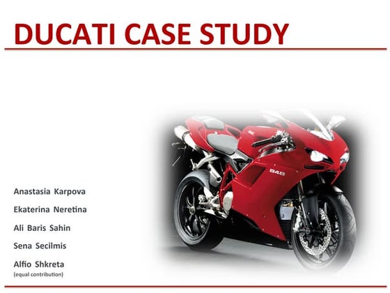 Motorverkoop ducati uitgelicht | PPT