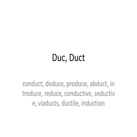 Duc, duct | PPTX