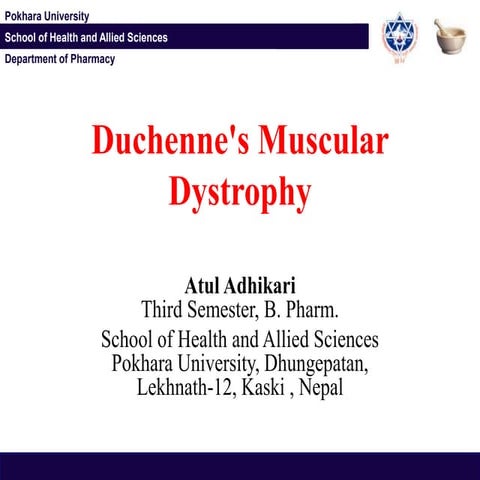 Duchenne Muscular Dystrophy | PDF