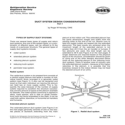 S3 Duct System Design Consideration | PDF