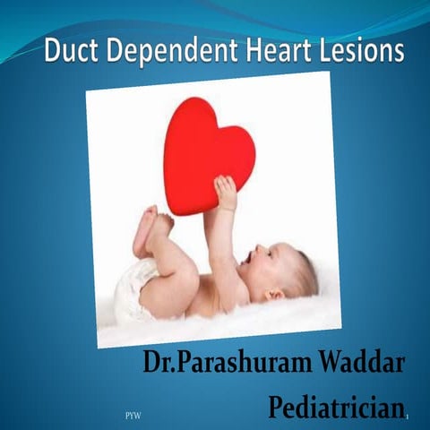 duct dependent heart lesions by Dr Parashuram Waddar 2021 ppt, for ...