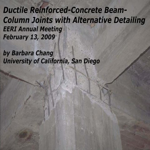 Ductile reinforced concrete beam-column joints with alternative ...