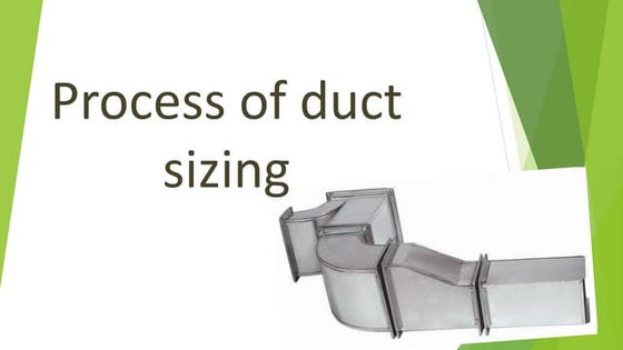 Hvac duct design | PPTX