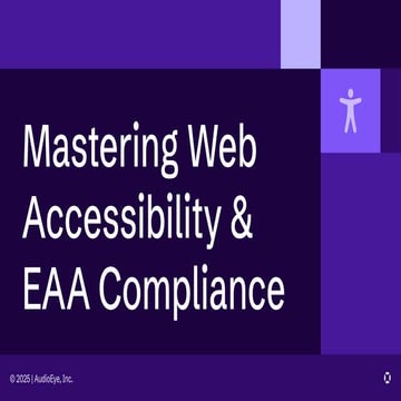 Get client sites EAA-ready: Accessibility best practices for agencies | PDF