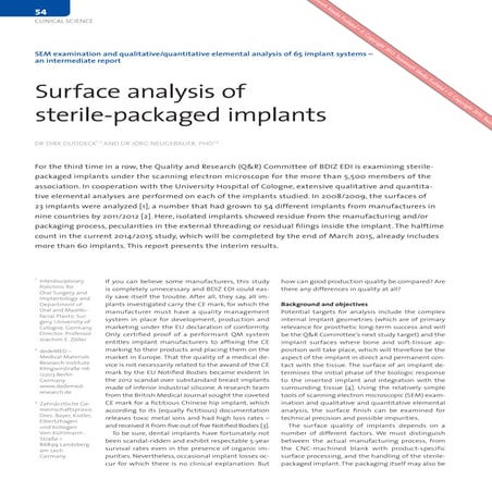 Impact of dental implant surface modifications on Osseo-integration | PPTX