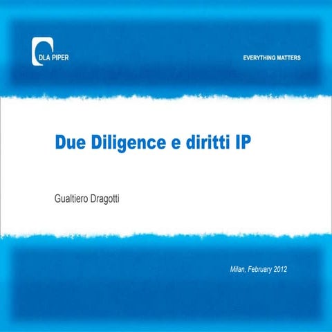 Due Diligence E Diritti Ip | PPTX