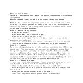 Due on 05072022Week 6 – Organizational Plan for Video Argum | PDF