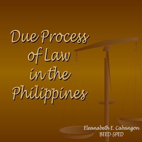 Due process of law | PPT
