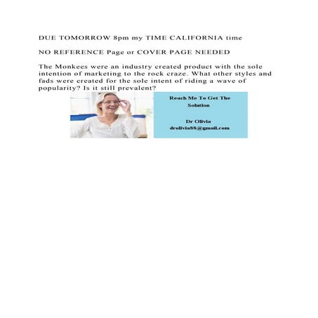 DUE TOMORROW 8pm my TIME CALIFORNIA timeNO REFERENCE Page or COV.docx