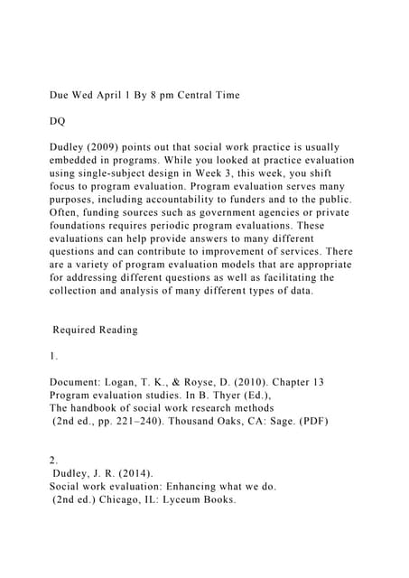 One of the many reasons social workers conduct needs assessment.docx