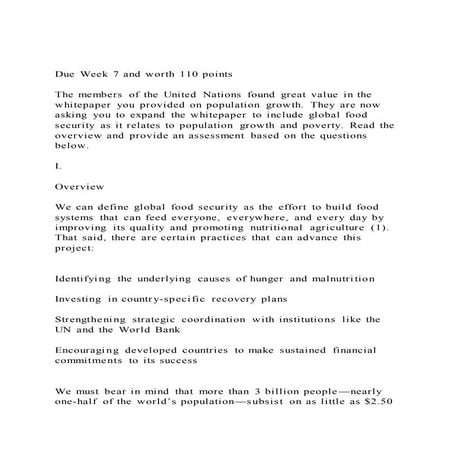 Due Week 7 and worth 110 pointsThe members of the United Nat | PDF ...