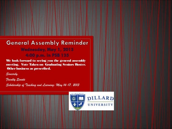 The Dillard University Pledge | PPT