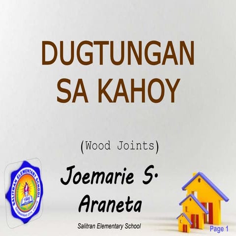 Dugtungan sa kahoy | PPTX