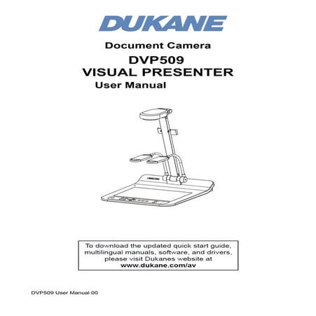 Dukane dvp509 user manual | PDF