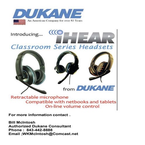 Dukane headphones | DOCX