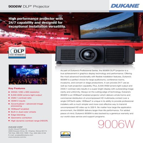 Dukane imagepro 9006W | PDF