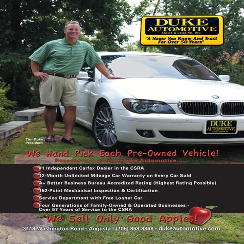 Duke automotive augusta ga august | PDF