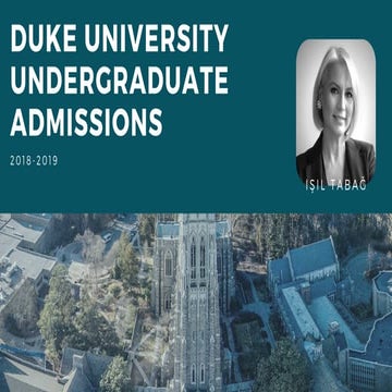 Duke University International Undergraduate Application 2018-2019 | PPT