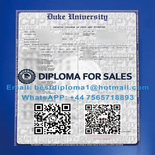 How to Buy a Duke University Transcript, Buy Duke University Diploma | PDF