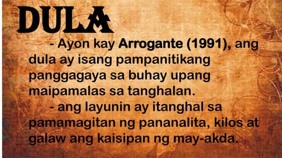 Kahulugan, Layunin at Elemento ng isang Dula | PPTX