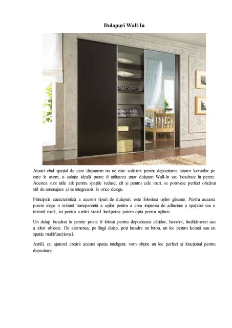 Dulapuri și soluții de depozitare a alimentelor | PDF