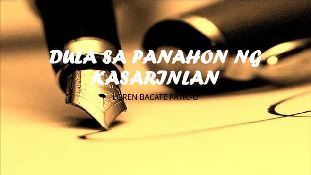 Aralin 4 - Mga Dula at ang Mga Elemento.pptx