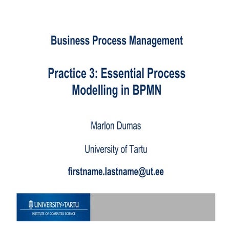 Business Process Managament Notation(BPMN) | PDF