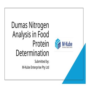 Dumas Nitrogen Analysis in Food Protein Determination.pptx