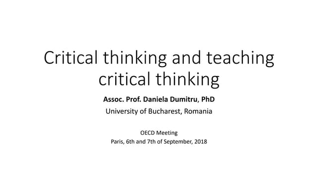 Conclusions in Critical Thinking | PDF