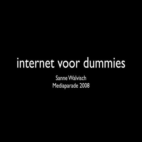 Internet for dummies | PDF